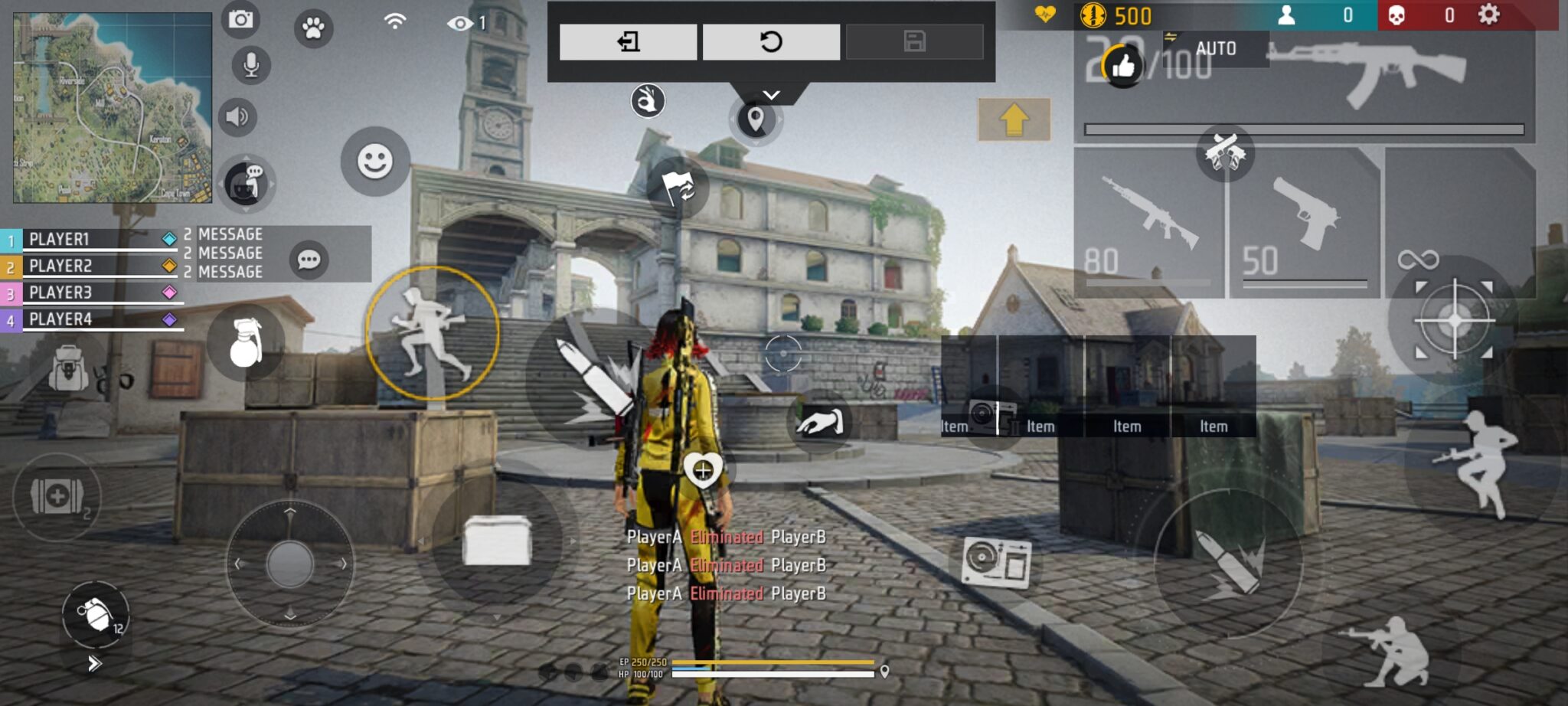 Free Fire HUD Codes 2 Finger settings (2025) - EsportZone